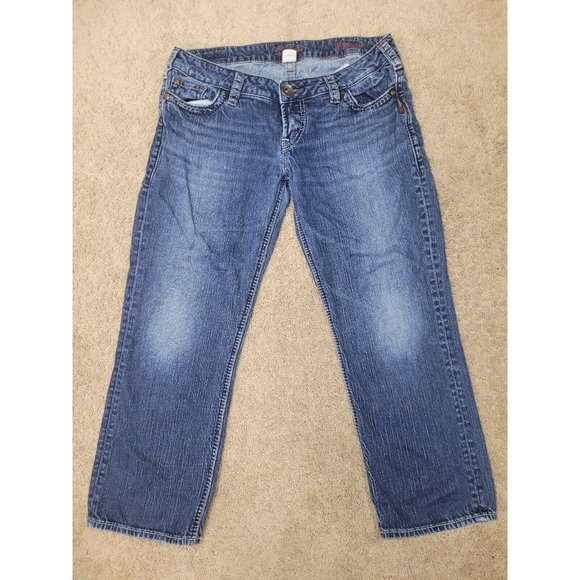 Silver Jeans | Jeans | Silver Jeans Santorini Denim Capri Embroidered ...